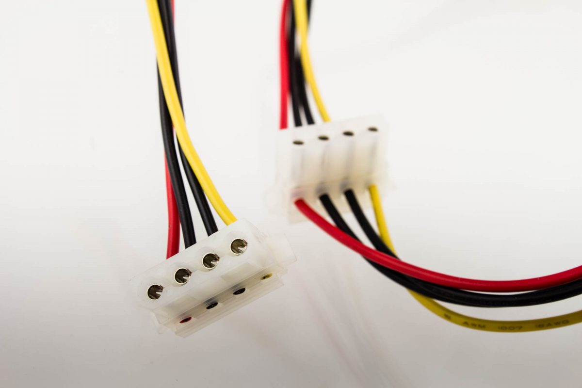ATX Power Cable 4p Female Daisy Chained 2 x 4p Female RA | JPCPT