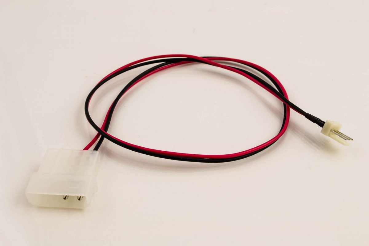 Fan Power Cable 3p Female to 4p Male, 18in. | JPCPT