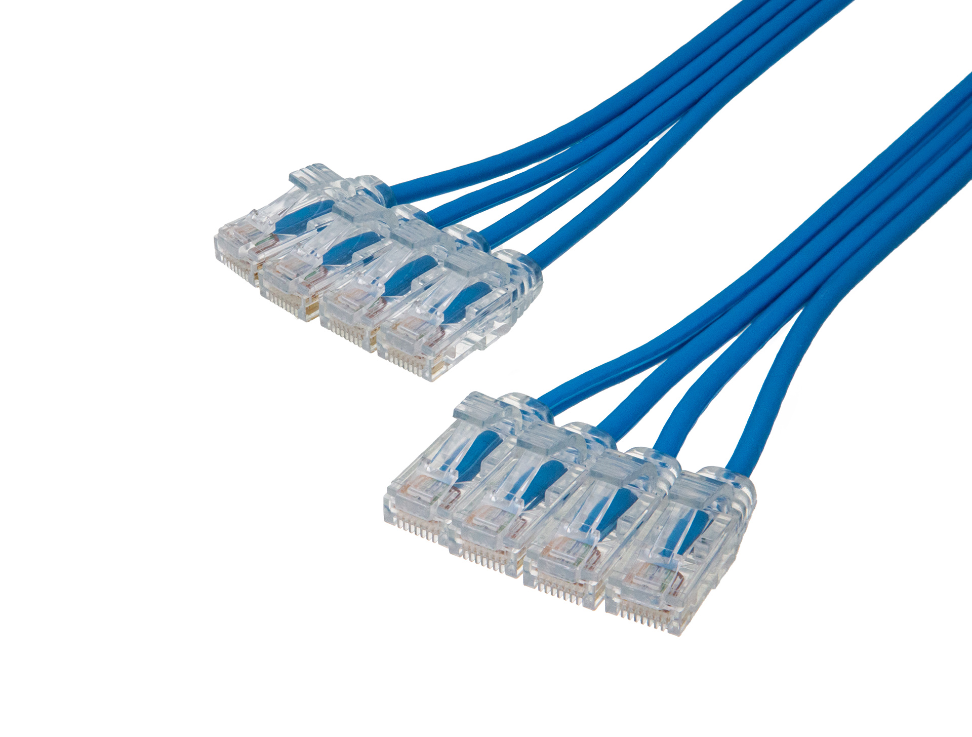 4X CAT6 28AWG Cables – FlexRibbon™ UTP Soft PVC | JPCPT